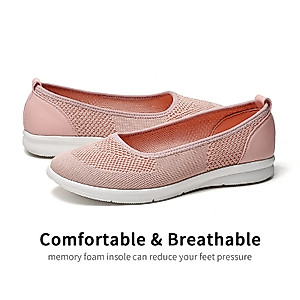 Slip on Shoes Women Comfortable Purple Walking Shoes for Womens Casual Work Shoes Lightweight Dressy Sneakers Non-Skid LF02W-155-SZ-PURPLE-7.5