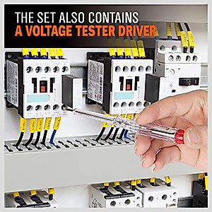 HORUSDY 8-Piece 1000v Insulated Screwdriver Set, Magnetic Tip Electrician screwdriver Set