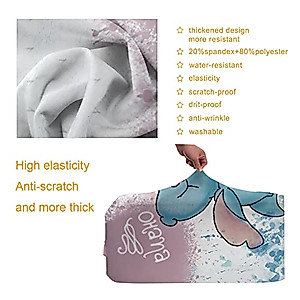 ISUNIET Travel Suitcase Protective Cover Trunk Case Washable Elastic Luggage Cover Fits 18"-32" Suitcase Protector Baggage With Concealed Zipper Gifts for Women Girls Cute 18 Medium