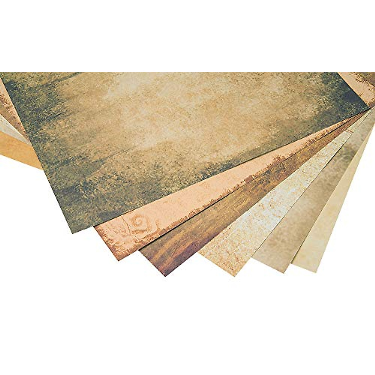 60 Sheet Stationery Paper - Old Fashion Aged Classic Vintage Antique Design, Double Sided - 6 Designs-100 gsm, 8.5 x 11 Inches