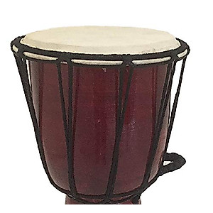 JIVE Djembe Drum Bongo Congo African Drum Wooden Hand Drum Professional Sound (12" High - Painted)