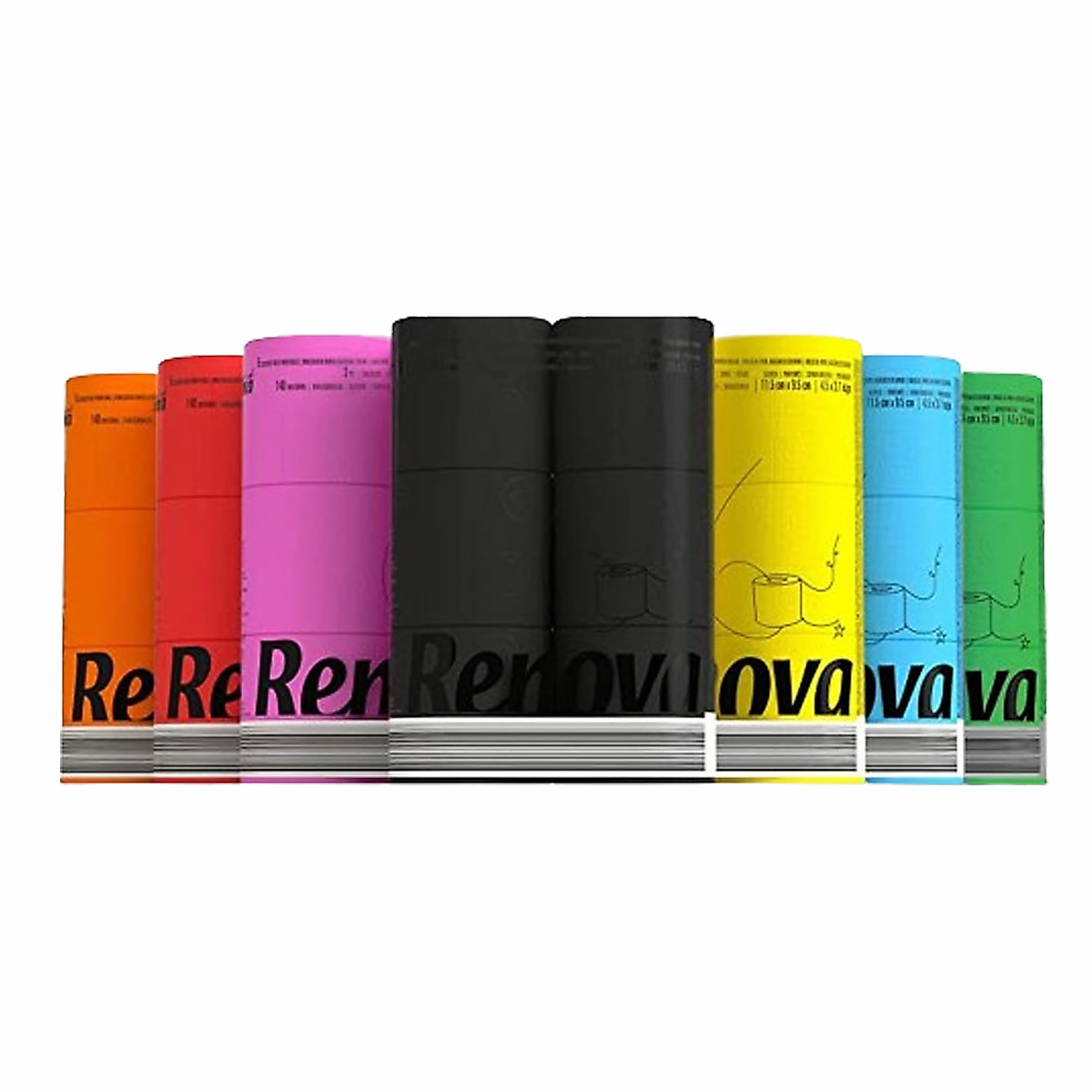 Renova Toilet Roll - Blue Paper (6 Roll Standard Pack)
