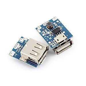 DAOKI 10Pcs 5V Battery Charging Protection Board 1A Boost Step Up Power Supply Module 134N3P Lithium Battery Li-ion Charger Board for DIY LED Display USB and Micro Port