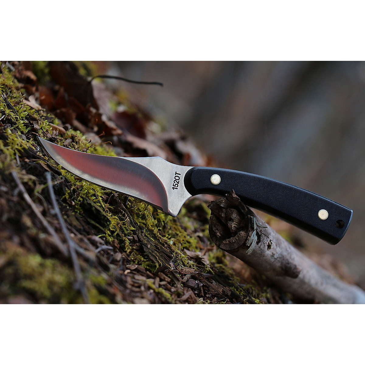 Old Timer 152OTCP Sharpfinger 7.1in S.S. Full Tang Fixed Blade Knife with 3.3in Clip Point Skinner Blade, Black Sawcut Handle, and Leather Belt Sheath for Hunting, Camping, Skinning, EDC, and Outdoor