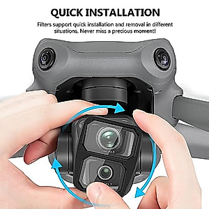 STARTRC ND Filters Set for DJI Air 3 Accessories,6Pack Filters-(UV, CPL, ND8, ND16, ND32, ND64,) (Aluminum Version)