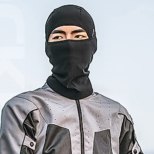 Face Mask Balaclava UV Protection Ski Black Mask for Men Women Sun Hood Cycling Climbing Running Hiking Outdoor Sport (Short)