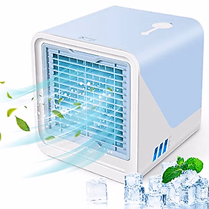 Llfaiww Portable Air Conditioner, 3 Kinds of Wind Intensity Personal Air Cooler, Mini Fan Air Cooler Suitable For Home, Office, Quiet, Green