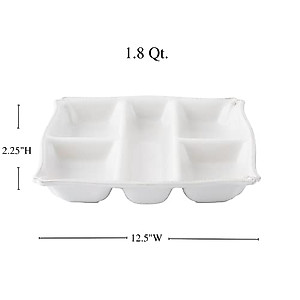 Juliska Berry and Thread Whitewash Appetizer Platter