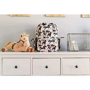 Wildkin 17 Inch Kids Backpack for Boys & Girls, Features Three Zippered Compartment with Interior & Side Pockets Backpacks, Perfect for School & Travel Backpack for Kids (Horse Dreams)