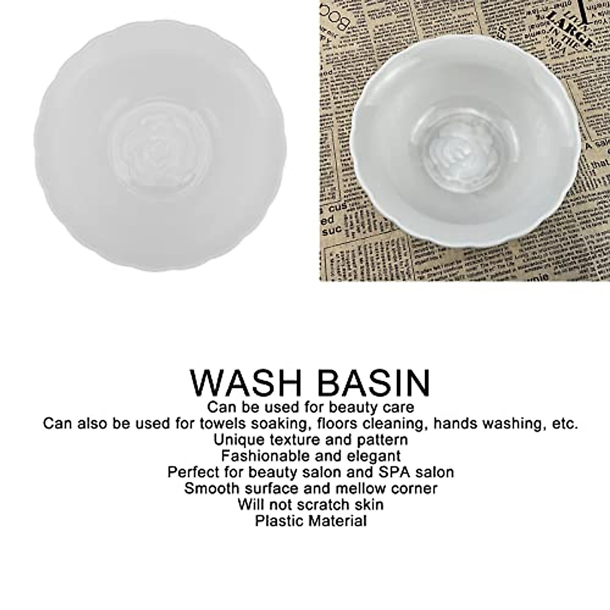 Face Wash Basin, Professional Stylish Portable Round Soaking Wash Basin for Beauty Salon for Skin Care