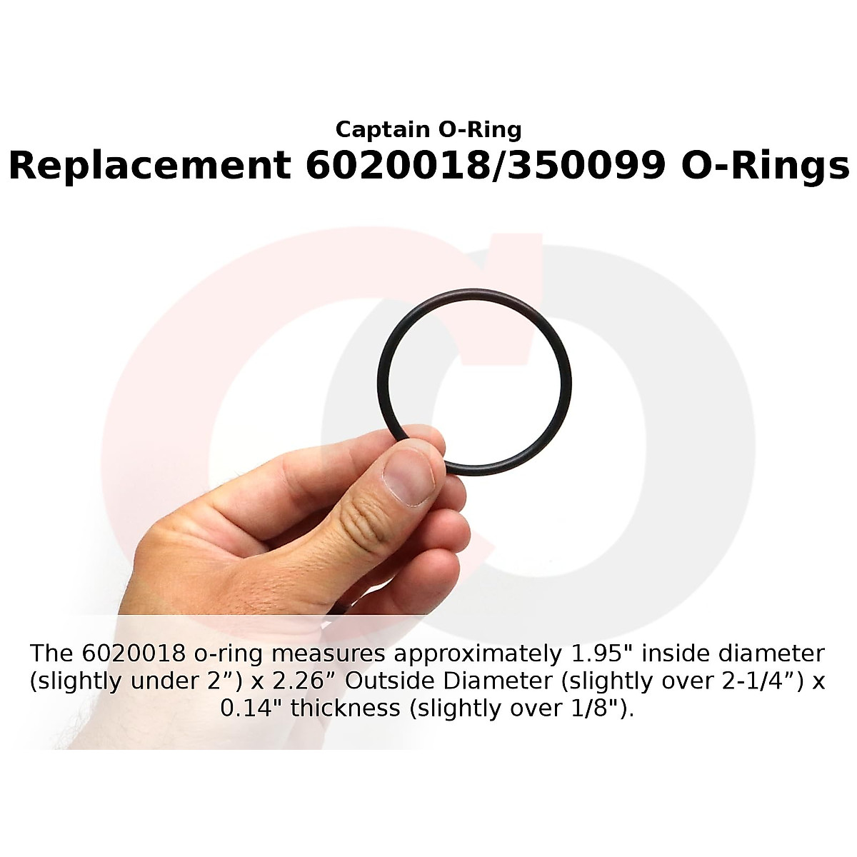 Captain O-Ring 6020018/350099 ORings Compatible with Pentair 350157/351157 Superflo Union Fitting & Sta-Rite SuperMax Adapter (3 Pack)