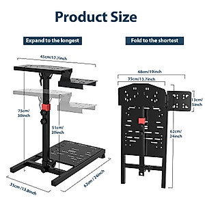 DIWANGUS Racing Wheel Stand Foldable Steering Wheel Adjustable Stand for Logitech G29 G920 G923 G27 G25 for Thrustmaster T248X T248 T300RS T150 458 TX Xbox PS4 PS5 PC