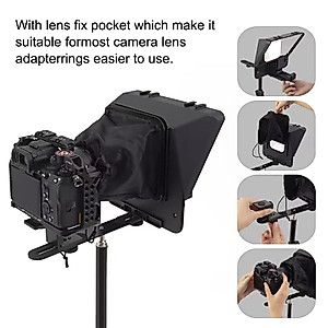 Inmei A10 Portable Teleprompter for Smartphones & DSLR Cameras