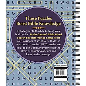 Brain Games - Bible Word Search: Favorite Verses - Large Print (Brain Games Large Print)
