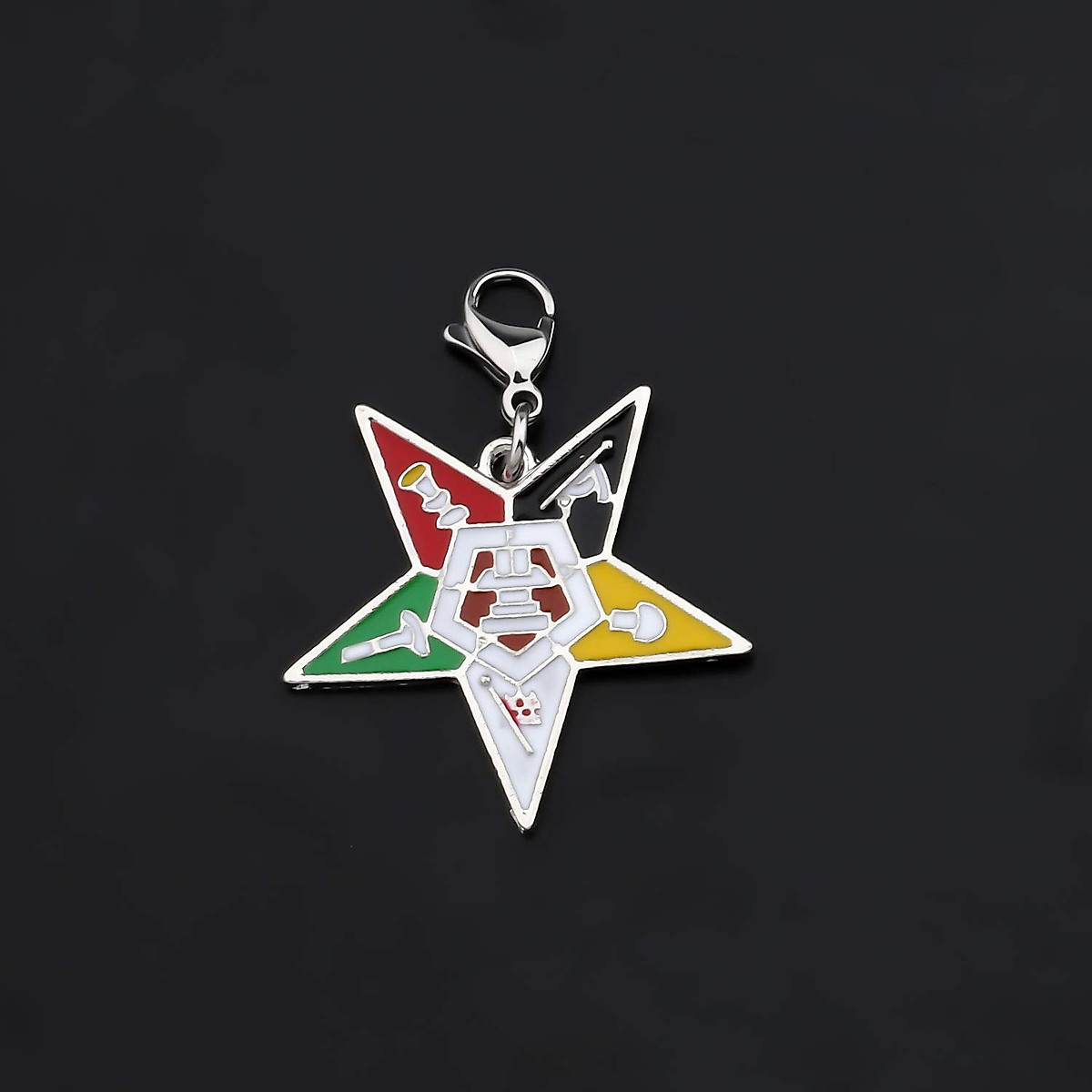 LQRI OES Gift The Eastern Star Gift OES Zipper Pull OES Sorority Jewelry Sorority Gift for Women Men (OES Star)