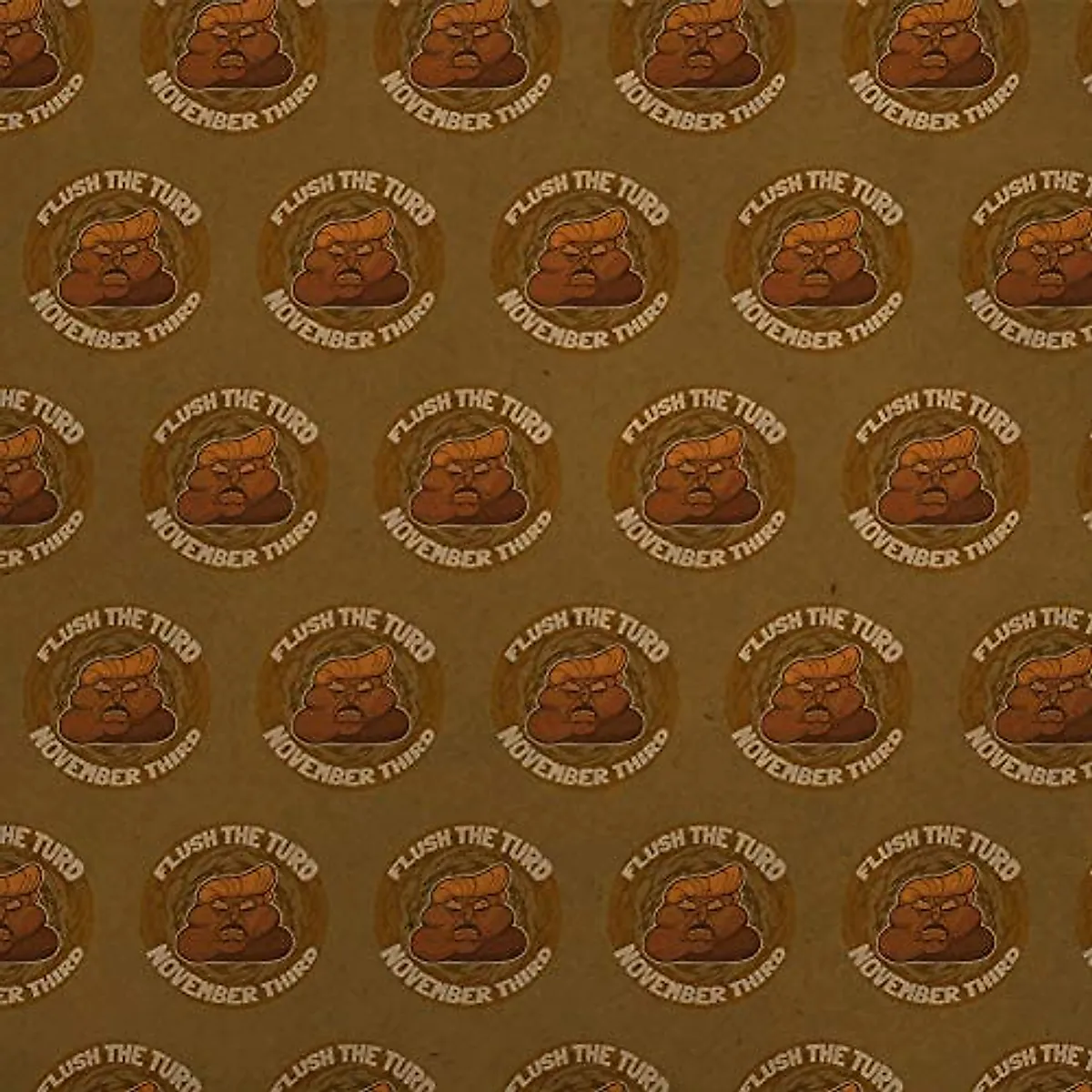 GRAPHICS & MORE Flush the Turd November 3rd Premium Kraft Roll Gift Wrap Wrapping Paper