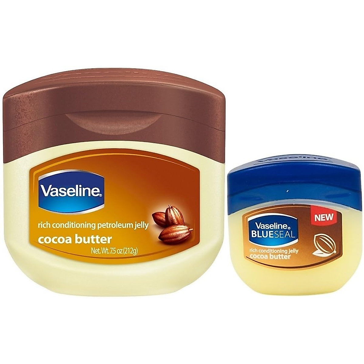 Vaseline Petroleum Jelly, Cocoa Butter, 7.5 Ounce [With Bonus 1.7 Ounce] (Pack of 2)