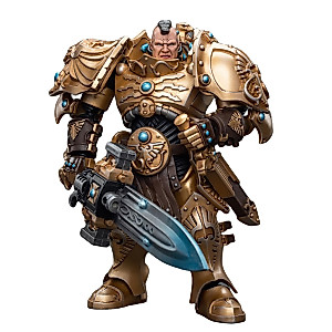 HiPlay JoyToy Warhammer 40K Collectible Figure: Adeptus Custodes Custodian Guard with Sentinel Blade 1:18 Scale Action Figures JT7837 (Guard with Sentinel Blade)
