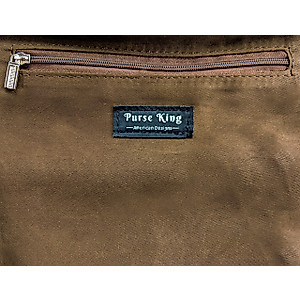 Purse King Magnum Dark Brown Concealed Carry Handbag