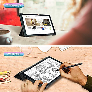 Fintie Slim Case for Samsung Galaxy Tab A 10.5 2018 Model SM-T590/T595/T597, Ultra Thin Lightweight Stand Cover with Auto Sleep/Wake, Black