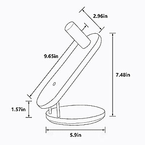 Livoccur Hair Dryer Stand Holder for Dyson Supersonic, Magnetic Hair Dryer Display Stand wood Bathroom Organizer for Dyson Supersonic Hair Dryer Tools, Compatible for All Dyson Supersonic Models