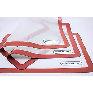Silicone Baking mat, Half Sheet, 16.5" x 11" Reusable Liner, Non-Stick, Professional Grade