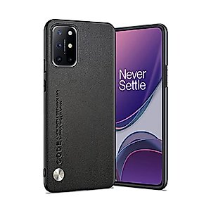 Puxssul for OnePlus 8T 5G Case, Soft TPU Artificial Leather case,Extremely Light Ultra-Light Camera Protection Leather Cover Case for OnePlus 8T 5G (Black)
