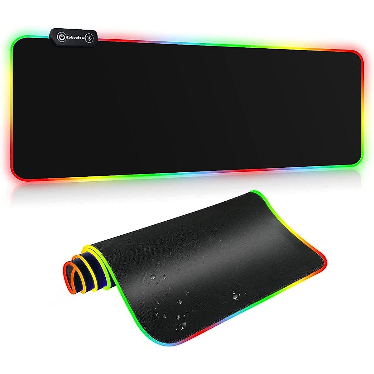 RGB Gaming Mouse Pad, Extended Large Mouse Pad with 14 Lighting Modes, Waterproof and Non-Slip Rubber Base Keyboard Mat Soft Gaming Pad Size 31.5X12 in