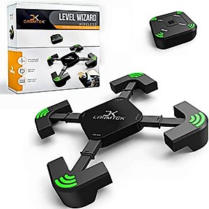 CARMTEK Level Wizard v2.0 - Wireless RV Leveling System | 2022 Camper Leveling System with Extensible Legs for an Accurate Leveling | Fast & Easy Way to Level Your RV