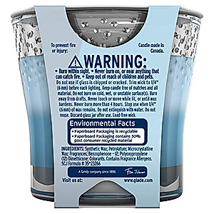 Glade Candle Jar, Air Freshener, 2in1, Moonlit Walk & Wandering Stream, 3.4 Oz