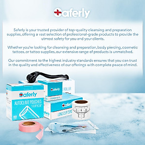 Saferly Body Piercing Needle Receiving Tubes - 8mm Plastic Medical Grade Disposable Piercing Needle Receiving Tubes - Body Jewelry Piercing Supplies (Box of 50)