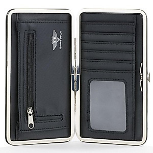 Buckle-Down womens Buckle-down Hinge - Camo Pink Wallet, Multicolor, 7 x 4 US