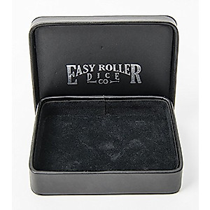 Dice Display and Storage Box – Display Your Favorite 7 Piece Set or Store up to 21 Dice. Leatherette Material with Removable Foam Insert