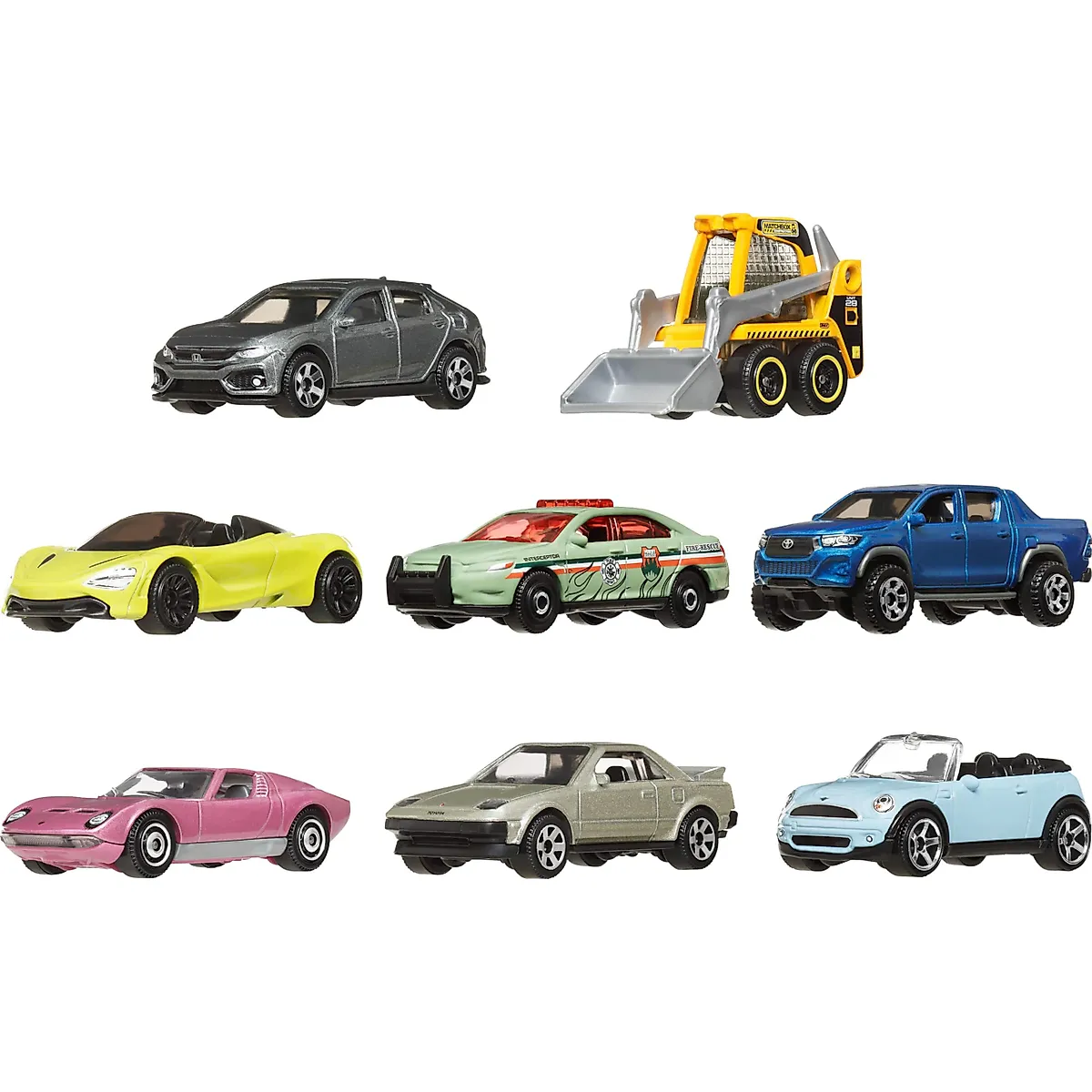 Matchbox Toy Cars or Trucks 8-Pack, Set of 8 Die-Cast 1:64 Scale Vehicles, Themed Multipack, Including 1 Exclusive (Styles May Vary)