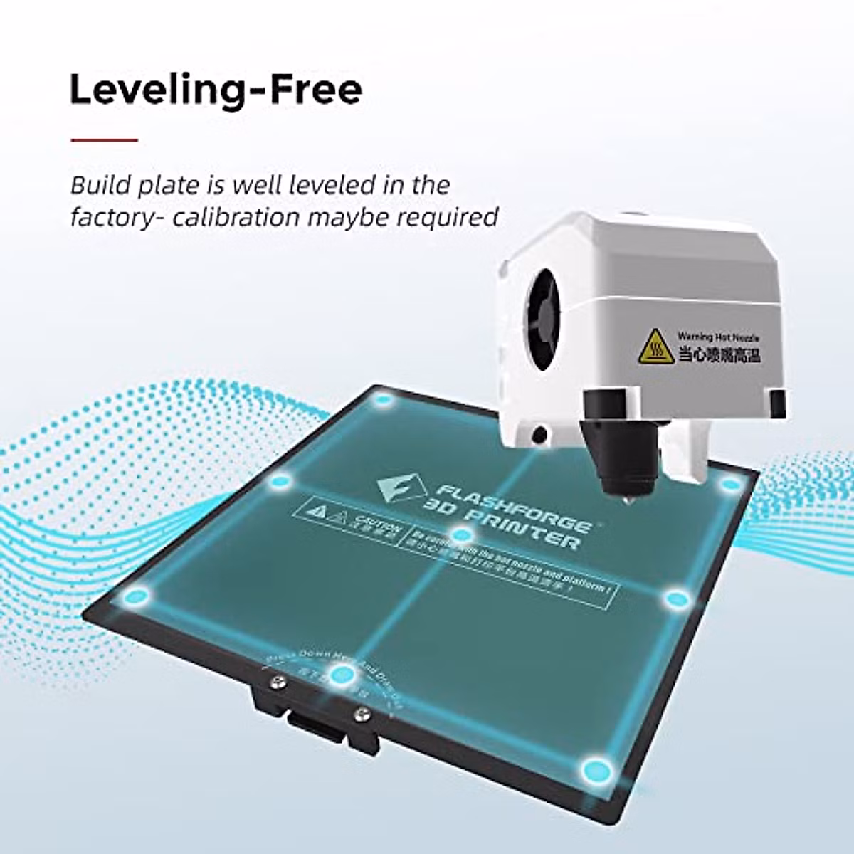 FLASHFORGE Adventurer 3 3D Printer Leveling-Free with Quick Removable Nozzle and Heating Bed, Built-in HD Camera, Wi-Fi Cloud Printing