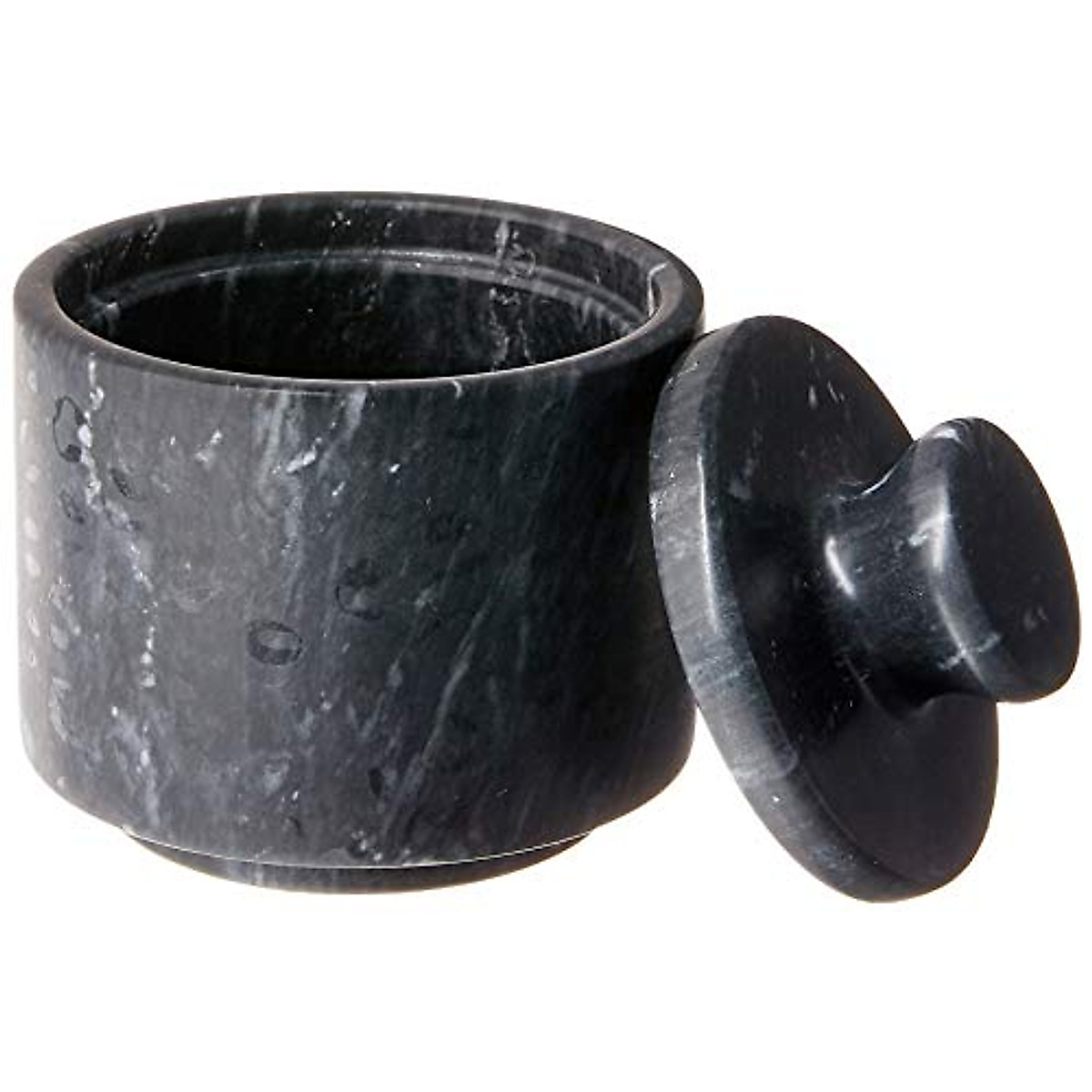 Fox Run Marble Salt Cellar, Black 3 x 3 x 3 inches