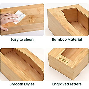 Ziplock Bag Organizer For Drawer - Plastic Bag Organizer - Storage Bag Organizer Kitchen Drawer- For Gallon Quart Sandwich And Snack Size Bags home & kitchen accessories