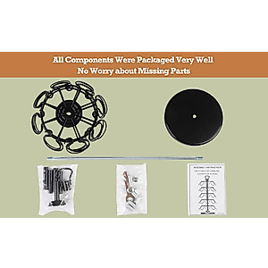 BLACKSMITH FAMILY K Cup Holders,K Cup Holder, K Cups Holder,K Cup Carousel, Coffee Pods Holder Storage Organizer Stand with KD Design (Glossy Black, 40 Pods Capacity)