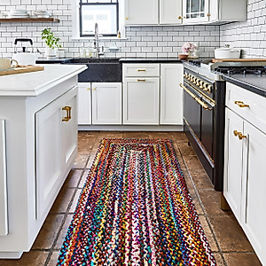 nuLOOM Tammara Bohemian Hand Braided Runner Rug, 2' 6" x 8', Multi