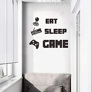 Game Room Wall Stickers Murals Gamer Wall Decals Poster for Children Boys Kids Men Video Game Room Decor Playroom Bedroom Decoration