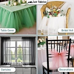 Ice Fabrics 4-Way Stretch Power Mesh Fabric by The Yard - 60" Wide Nylon Spandex Sheer Net Fabric - Breathable & Stretchy Mesh Fabric for Sewing Activewear, Dresses, Crafts - Red - 1 Yard