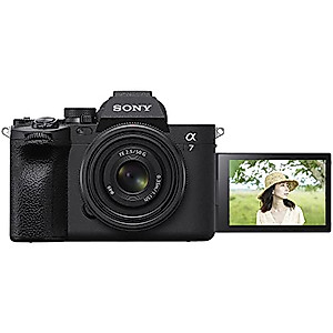 Sony a7 IV Full Frame Mirrorless Camera Body with 2 Lens Kit FE 50mm F2.5 G + 28-70mm F3.5-5.6 ILCE-7M4K/B + SEL50F25G Bundle w/Deco Gear Backpack + Monopod + Extra Battery, LED and Accessories
