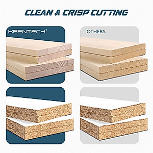 KEENTECH 7-1/4 Inch Circular Saw Blade 24T, 10Pcs, 5/8" Arbor, ATB Carbide Teeth, Crosscutting General Purpose Replacement Saw Blade Fit for SKIL 5280-01 DEWALT DCS570B DCS577B DWA171424 Diablo D0724A