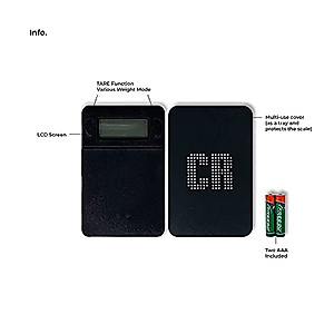 CR Scale Digital Pocket Scale - 1pc Premium Food Scale 100g by 0.01g Digital Grams Scale Weight Scale Kitchen Scale Black Gram Scale Portable Scale Digital Food Scale (JDS-P100) (Battery Included)