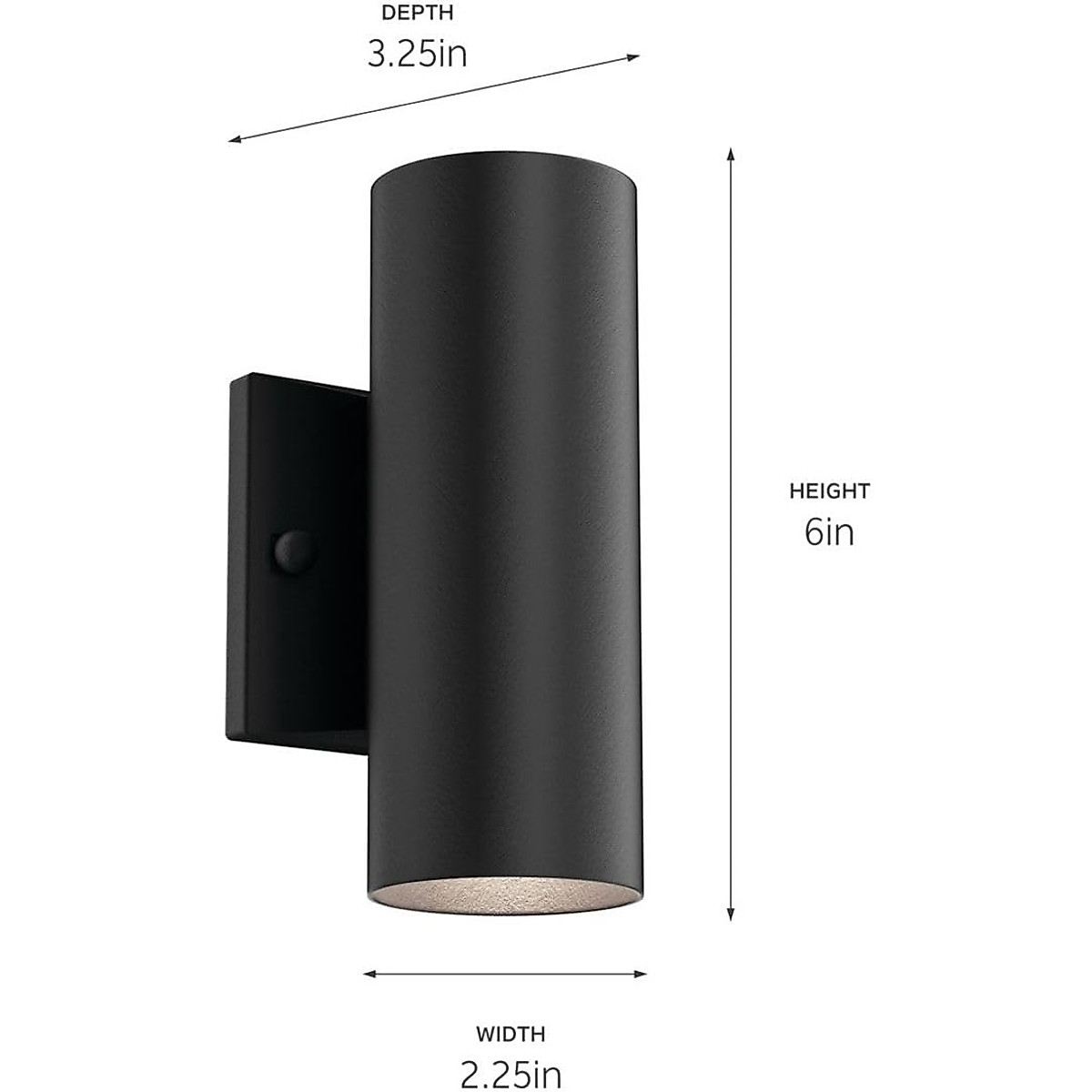 Kichler 15079AZT Up/Down Accent Light, Textured Architectural Bronze