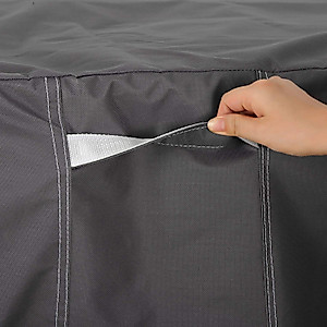 Yesland Square Air Conditioner Cover - 34 x 34 x 30 Inches - Durable AC Cover Water Resistant Fabric Windproof Design for Outside Units