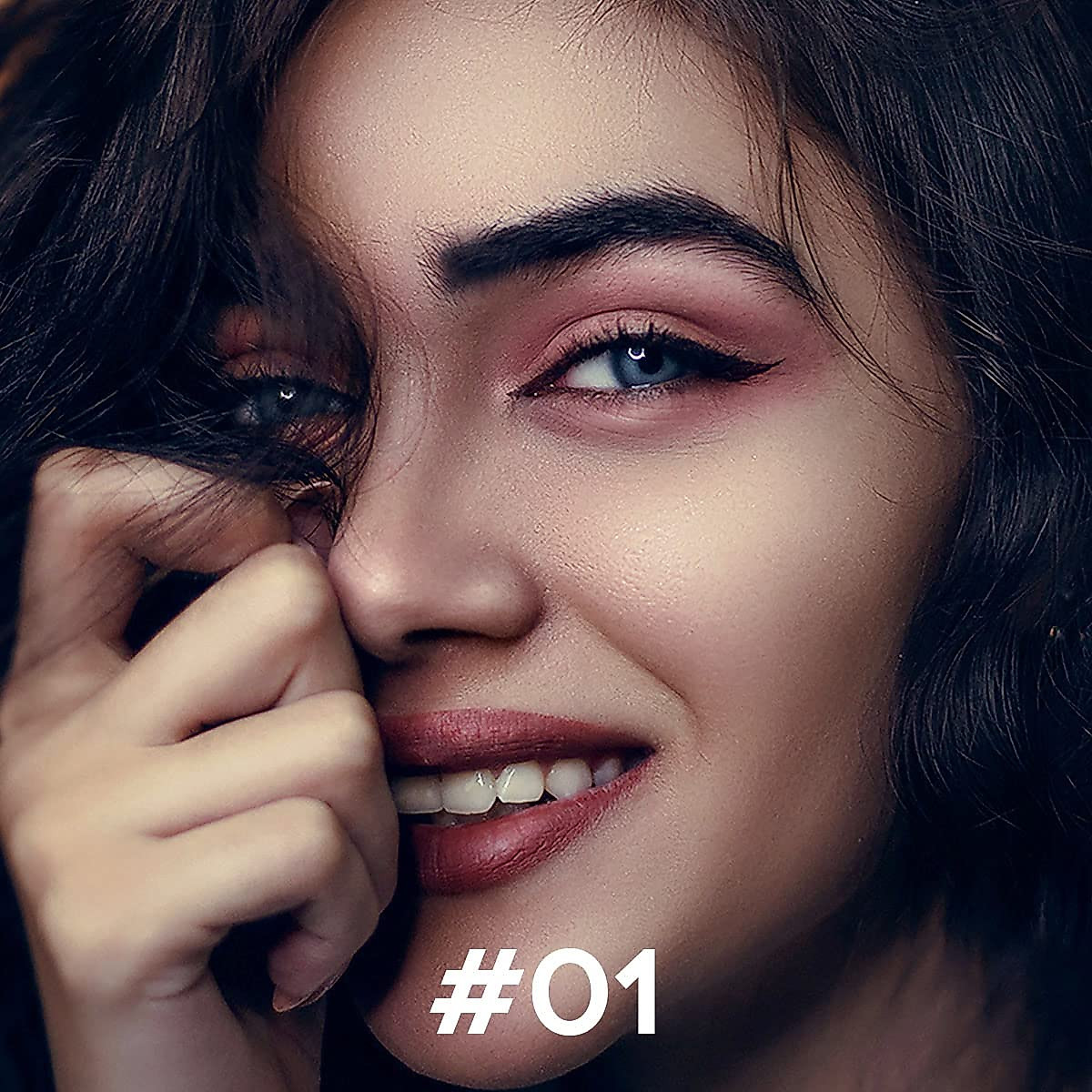 LUXAZA Cream Single Eyeshadow Stick with Blending Brush, Hypoallergenic Eye Shadow Stick Makeup, Pro Waterproof & Long Lasting Eye Brightener Stick,Eyeshadow Pencil Crayon Matte #01