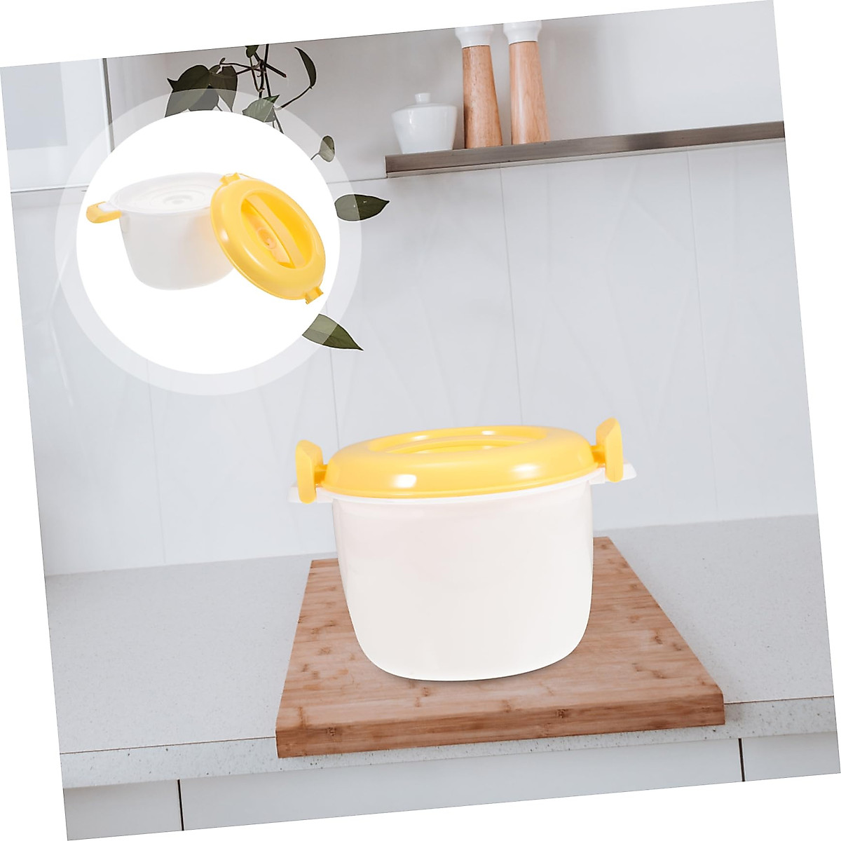 NAMOARLY Microwave Rice Cooker and Food Container Versatile Rice Cooker with Cup Capacity for Home Use Ideal for Cooking Rice Pasta and Vegetables