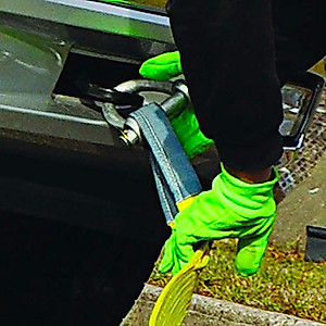 VULCAN Tow Strap with Reinforced Eyes - Standard Duty - 3 Inch x 20 Foot - 7,500 Pound Towing Capacity