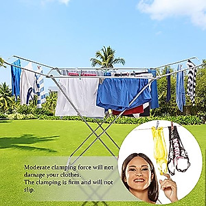 Plastic Clothes Pins Laundry Clips,56 Pcs Colorful Clothespins,2 inch Small Clothes Pin with Clothespin Bag,Clothespins for Hanging Clothes,4 Colors Cloths Pins Drying Line Pegs for Kitchen